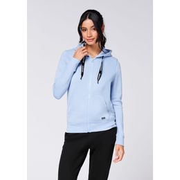 Chiemsee Damen Kapuzensweatjacke, blau, Gr. XS, 60% Baumwolle, 40% Polyester, Sweatjacken