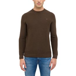 Mustang Herren Cardigan "Herren Style Elliot"dunkelbraun, Gr. XXL, Strick, 100% Baumwolle, Strickjacken