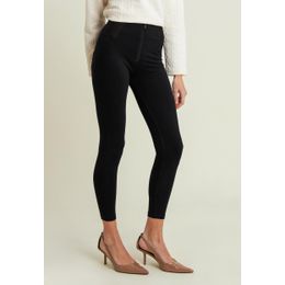 Jeansjeggings Freddy "WRUP HIGH WAIST SUPERSKINNY 7/8tel", Damen, Gr. L (40), N-Gr, schwarz, Denim/Jeans, Obermaterial: 81% Baumwolle, 19% Elasthan, figurbetont, Jeans, mit Lifting & Shaping Effekt