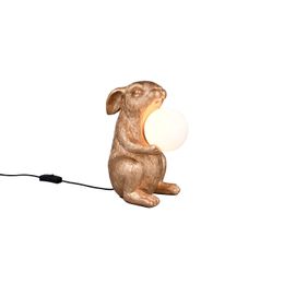 Hasenlampe REALITY Rabbit Tischleuchte Gold, 1-flammig