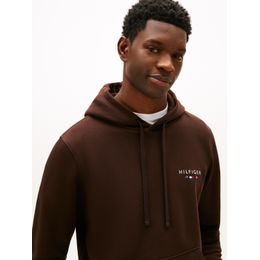 Tommy Hilfiger Herren Hoodie "BRAND LOVE SMALL HILFIGER"chocolate, Gr. M, Sweatware, Obermaterial: 77% Baumwolle, 23% Polyester, Sweatshirts