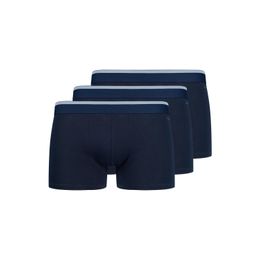 Skiny Herren Boxershorts "Boxershort Pants Cotton Multipack 3er Pack", Gr. S, blau, Obermaterial: 95% Baumwolle CO. 5% Elasthan EL., Unterhosen