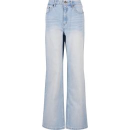 Bequeme Jeans Karl Kani "Karl Kani Karl Kani OG Five Pocket Straight Leg Denim", Damen, Gr. 24, Normalgr&ouml;&szlig;en, lightblau, 100% Baumwolle, unifarben, Jeans