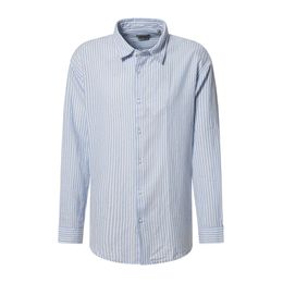 Pierre Cardin Herren Langarmhemd "Kent,MF,TW106"air, Gr. XL, gestreift, Web, Obermaterial: 65% Baumwolle, 35% Leinen, Hemden, mit Streifen Muster