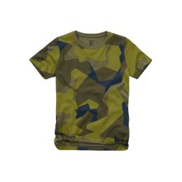 Brandit Mädchen Kurzarmshirt "Brandit Unisex Kids T-Shirt"swedishcamo, Gr. 134, gemustert, 100% Baumwolle, Shirts