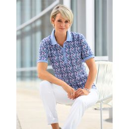 Classic Basics Damen Poloshirt "Poloshirt", bunt, Gr. 50, gebl&uuml;mt, gemustert, mehrfarbig, 100% Baumwolle, Shirts