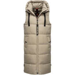 Navahoo Damen Steppweste "Schnuffelchen", grau, Gr. S, Oberstoff: 100% Polyester. Futter: 100% Polyester. Wattierung: 100% Polyester, Westen, warme