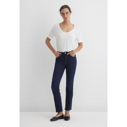 Straight-Jeans Mavi "KENDRA", Damen, Gr. 27, L&auml;nge 28, ink glam, 86% Baumwolle, 12% Polyester, 2% Elasthan, slim fit normal, Jeans Straight-Jeans, gerde Form