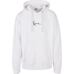 Karl Kani Damen Sweatshirt "Karl Kani Herren KKMQ12005 SMALL SIGNATURE HOODY WHT"wei&szlig;, Gr. S, 65% Baumwolle, 35% Polyester, Sweatshirts