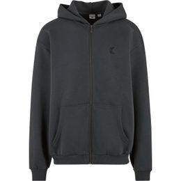 Sweatjacke Karl Kani "Karl Kani KK Kani Zip Hoodie", Herren, Gr. XS, schwarz, 60% Baumwolle, 40% Polyester, Sweatjacken Sweatjacke