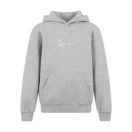 Karl Kani Kinder Kapuzensweatshirt "Karl Kani Small Signature Essential Hoodie Junior"grau, Gr. 122, 70% Baumwolle, 30% Polyester, Sweatshirts