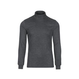 TRIGEMA Damen Rollkragenshirt "TRIGEMA Langarm Ski- und Sport-Rollkragenpullover", grau, Basic, Gr. XL, 100% Baumwolle (Bio-Baumwolle kbA), Shirts
