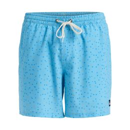 Quiksilver Herren Boardshorts "Surfsilk Straight 16""milky blau mini chaos, Gr. XL, 92% Polyester, 8% Elasthan, Hosen