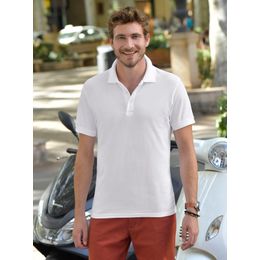 Herren Poloshirt "Poloshirt", weiß, Gr. 4, Fruit of the Loom, unifarben, 100% Baumwolle, Shirts