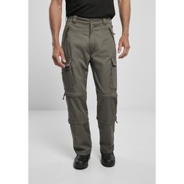 Brandit Herren Stoffhose "Brandit Herren Savannah Removable Legs Pants"olive, Gr. M, unifarben, 65% Polyester, 35% Baumwolle, Hosen