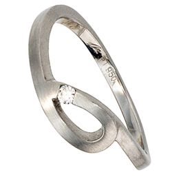 Jobo Damen Diamantring "Platinring", 56, SI = kleine Einschl&uuml;sse, Diamanten Platin 950, silber, Diamanten, Platin 950, Fingerringe, 950 Platin mit