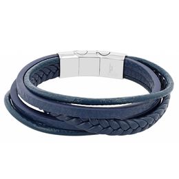 Adelia´s ADELIA ́S Damen Edelstahlarmband "Neuheit 2025 - Herren Armband aus Edelstahl", 21, Edelstahlblau silber, Edelstahl, Armbänder