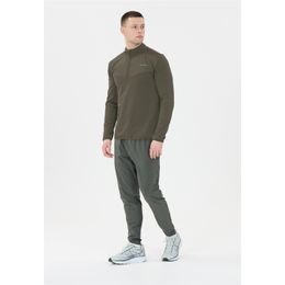 Endurance Herren Langarmshirt "LEDGER", gr&uuml;n, Gr. L, unifarben, 92% Polyester, 8% Elasthan, Shirts, mit sportlichen Funktionen