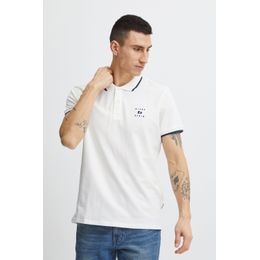 Poloshirt Blend "BHPolo", Herren, Gr. L, wei&szlig; (snow wei&szlig;), Web, 95% Baumwolle, 5% Elasthan, unifarben, regular fit normal, V-Ausschnitt, Shirts, Klassisches Polo-Shirt