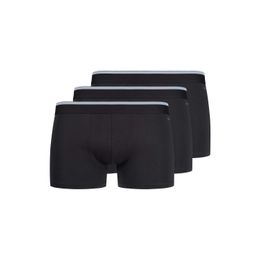 Skiny Herren Boxershorts "Boxershort Pants Cotton Multipack 3er Pack", Gr. S, schwarz, Obermaterial: 95% Baumwolle CO. 5% Elasthan EL., Unterhosen