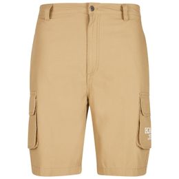 Karl Kani Herren Cargoshorts "Karl Kani Herren Retro Washed Cargo Shorts", beige, Gr. XL, unifarben, 100% Baumwolle, Hosen
