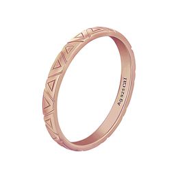 CAI CA&Iuml; Damen Fingerring "925 Silber ros&eacute;vergoldet Dreiecke Stacking", 048 (15,3), Silber 925 (Sterlingsilber), rot, Silber 925 (Sterlingsilber),