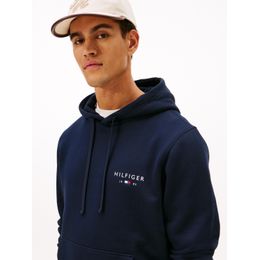 Tommy Hilfiger Herren Hoodie "BRAND LOVE SMALL HILFIGER"desert sky, Gr. M, Sweatware, Obermaterial: 77% Baumwolle, 23% Polyester, Sweatshirts
