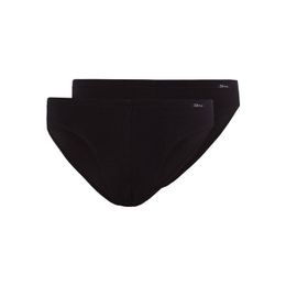 Skiny Herren Slip "Slip 2er Pack", Gr. M, schwarz, Obermaterial: 95% Baumwolle CO. 5% Elasthan EL., Unterhosen
