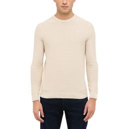 Mustang Herren Cardigan "Herren Style Elliot"beige, Gr. L, Strick, 100% Baumwolle, Strickjacken
