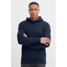 Blend Herren Kapuzenpullover "BHSweatshirt", blau, Gr. M, bedruckt, Sweatware, 50% Baumwolle, 50% Polyester, Pullover, L&auml;ssiger Hoodie mit Kapuze