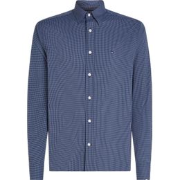 Tommy Hilfiger Herren Langarmhemd "PERFORMANCE CHECK Regular Fit SHIRT", wei&szlig;, Gr. S, Web, Obermaterial: 91% Polyamid, 9% Elasthan, Hemden