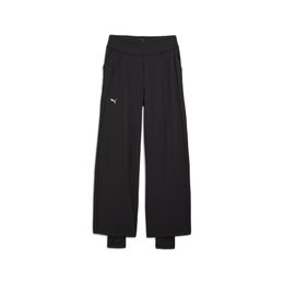 Puma Damen Trainingshose "MODEST Hose Damen", schwarz, Gr. M, Obermaterial: 77% Polyester, 23% Elasthan; Taschenfutter: 6% Elasthan, 94% Polyester,