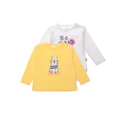 Liliput Jungen Langarmshirt "Woof", bunt, Gr. 50, bedruckt, 100% Baumwolle, Shirts, mit praktischen Druckkn&ouml;pfen