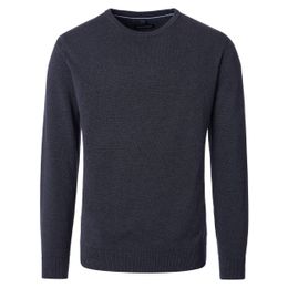 Casamoda Herren Strickpullover "Casamoda Pullover uni"dunkelblau, Gr. XL, 100% Baumwolle, Pullover