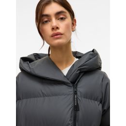 V&eacute;ro Moda VERO MODA Damen Steppmantel "VMMIRIAM LONG COATED COAT BOO"asphalt, Gr. XS, unifarben, Steppware, Obermaterial: 100% Polyester, M&auml;ntel