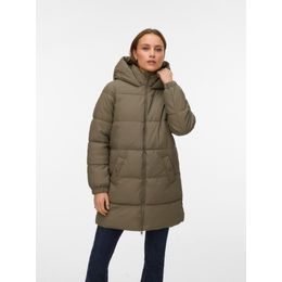 V&eacute;ro Moda VERO MODA Damen Steppmantel "VMGRETAFIE 3/4 COATED JACKET NOOS"bungee cord, Gr. S, unifarben, Steppware, Obermaterial: 100% Polyester, M&auml;ntel