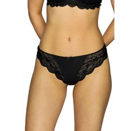 Nina von C. Damen String "3er Pack Damen String Silver Edition", Gr. 36, schwarz, Stoff, Obermaterial: 86% Polyamid PA. 14% Elasthan EL., Unterhosen