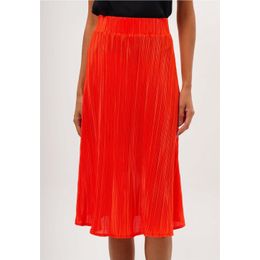 FRESHLIONS Damen Sommerrock "Danica", orange, Gr. S, 100% Polyester, R&ouml;cke, im einfarbigen Design