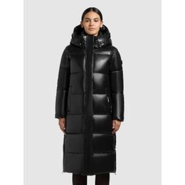 Khujo Damen Steppmantel "RACHEL2 SHINY"schwarz, Gr. S, unifarben, Steppware, Obermaterial: 100% Polyester. Futter: 100% Nylon. Wattierung: 100%