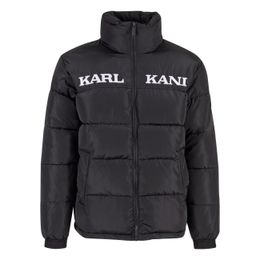 Winterjacke Karl Kani "Karl Kani Herren", Damen, Gr. L, schwarz, 100% Polyester, mehrfarbig, normal, amerikanischer Ausschnitt, Jacken Winterjacke