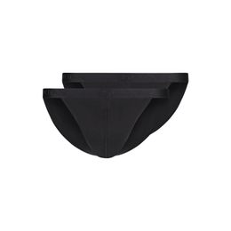 Skiny Herren Slip "Slip 2er Pack", Gr. M, schwarz, Obermaterial: 100% Baumwolle CO., Unterhosen