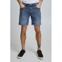 Blend Herren Jeansshorts "BHDenimshorts", blau, Gr. M, unifarben, Denim/Jeans, 98% Baumwolle, 2% Elasthan, Jeans, Stilvolle 5-Pocket-Jeansshorts