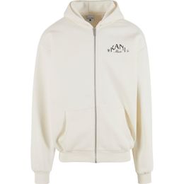Karl Kani Damen Sweatjacke "Karl Kani Kani Palm Os Zip Hoodie"wei&szlig;, Gr. M, 65% Baumwolle, 35% Polyester, Sweatjacken