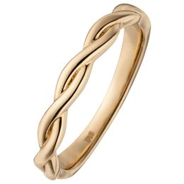 Goldring Jobo "Ring Ros&eacute;goldring geflochten" Gr. 50, ros&eacute;gold 585, Fingerringe, Damen, 50, Ros&eacute;gold 585, Goldring, 585 Ros&eacute;gold
