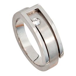 Jobo Damen Diamantring "Ring Platinring", 56, SI = kleine Einschl&uuml;sse, Diamanten Platin 950, silber, Diamanten, Platin 950, Fingerringe, 950 Platin