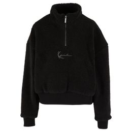 Karl Kani Damen Sweater "Karl Kani KK Metal Signature Teddy Troyer", schwarz, Gr. L, 100% Polyester, Sweatshirts