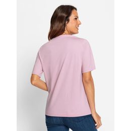 Inspirationen Damen Spitzenshirt "Shirt", rosa, Gr. 40, unifarben, 100% Baumwolle, Spitze:100% Baumwolle, Webware:100% Baumwolle, Shirts