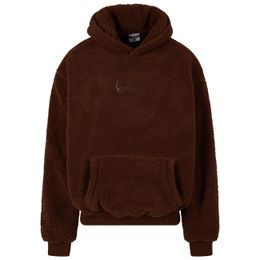 Karl Kani Damen Longsleeve "Karl Kani Herren KM233-020-2 KK Metal Signature Teddy Os Hoodie"braun, Gr. XXL, unifarben, 70% Polyester, 30% Polyester