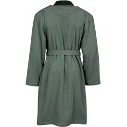 Herrenbademantel Bugatti, L:115cm, gr&uuml;n, Webvelours, Hausm&auml;ntel, "Francesco, ideal f&uuml;r Sauna & Spa, Hotelbademantel, Morgenmantel", Kimonomantel