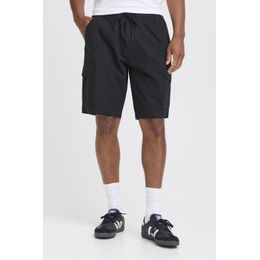 Blend Herren Cargoshorts "BHTinal"schwarz, Gr. L, unifarben, Web, 98% Baumwolle, 2% Elasthan, Hosen, L&auml;ssige Cargo-Shorts mit Taschen